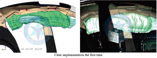 Airbags deployment simulation
